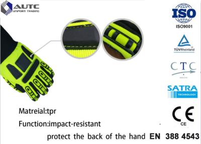 Cina Guanti di sicurezza del PPE di salvataggio, materiale dei guanti TPR di sicurezza del metallo resistente all'uso in vendita