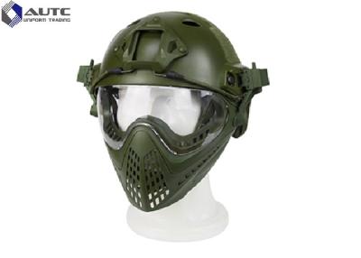 China TPU PC Lens High Cut Ballistic Helmet Accessories With Face Shield for sale