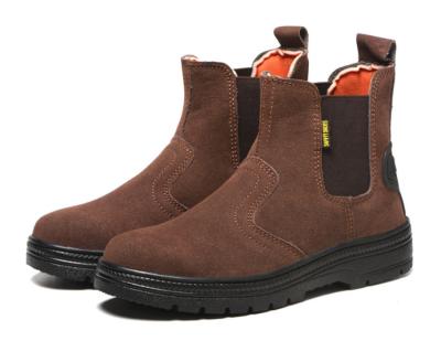Cina Toe Cap Safety Shoe Anti d'acciaio di cuoio dei saldatori di saldatura elettrica che fracassa impermeabile resistente all'uso in vendita