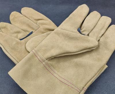 Cina Guanti di saldatura di saldatura di Gloves Suede Leather del saldatore di Gloves Full Leather del breve saldatore ad alta temperatura di cuoio spesso in vendita