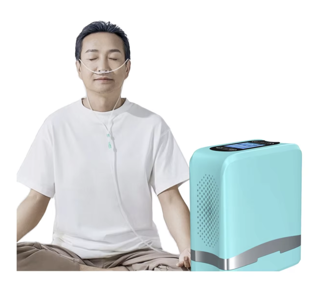 Portable oxygen concentrator front view