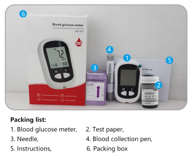 Barcode Free Glucose Meter in use