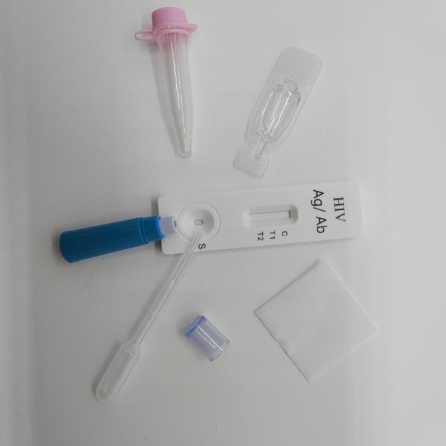 HIV Rapid Test Strip showing test results