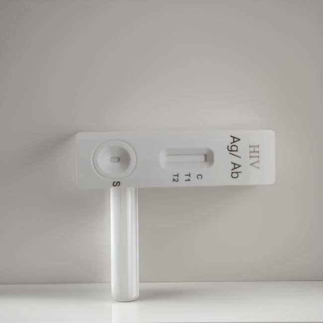 Diagram of HIV Rapid Test Strip procedure