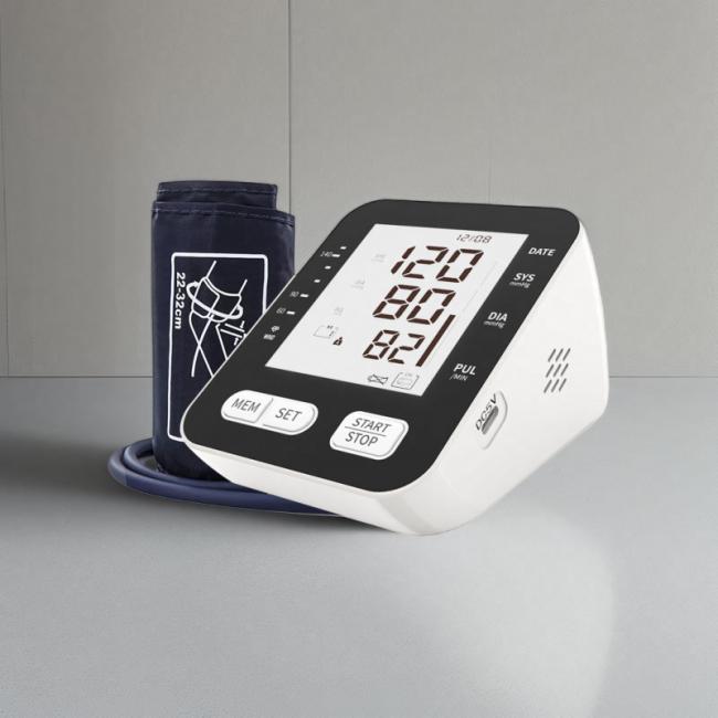 Upper arm blood pressure monitor front view