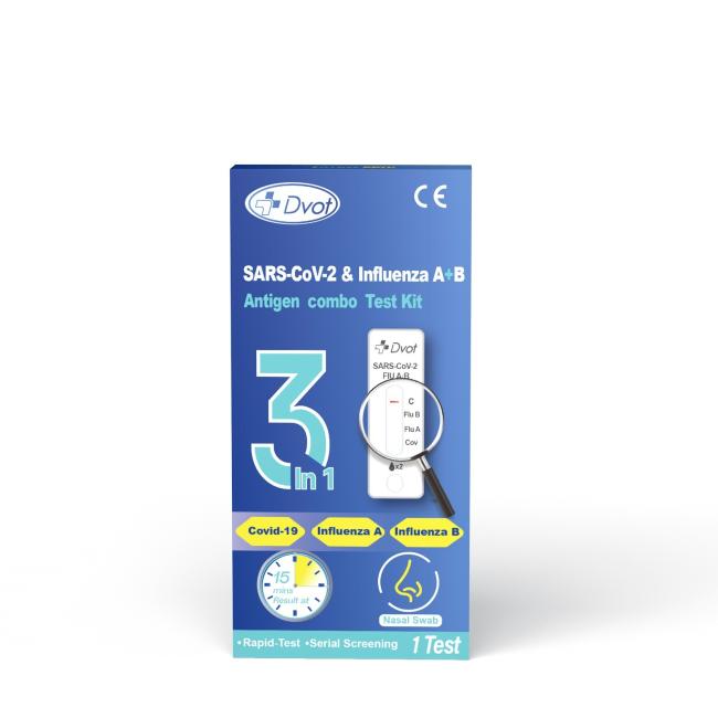 Example test results showing positive and negative readings