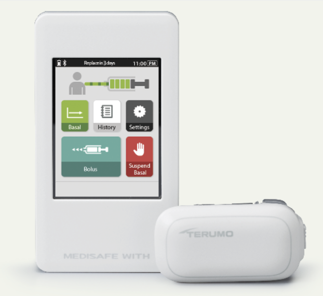 Terumo Medisafe WITH Insulin Patch Pump - Wearing Example