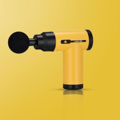 Cina Yellow 4 Heads Fascia Massage Gun Sports Slimming Shaping Massager in vendita