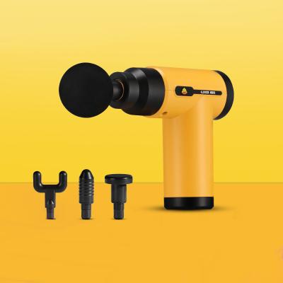 Cina Yellow 4 Heads Fascia Massage Gun Sports Slimming Shaping Massager in vendita