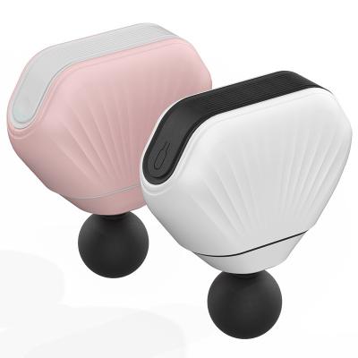 Cina White And Pink Seashell Mini sport muscle massager Wireless Body Relaxation Massager in vendita