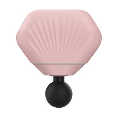 Cina White And Pink Seashell Mini sport muscle massager Wireless Body Relaxation Massager in vendita