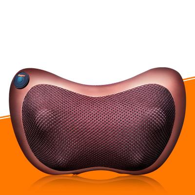 Cina Dual Use Car Home Electric Neck Kneading Massage Pillow 4 Roller Vibrating Shiatsu in vendita