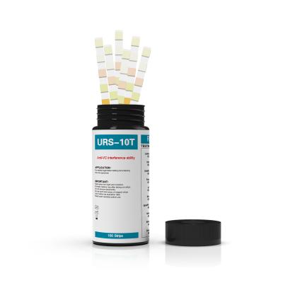 China 10In1 Over The Counter Urinalysis Test Strips For Leukocyte Glucose 10 Biomarkers for sale