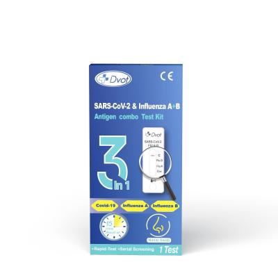China Respiratory Infection Antigen Combo Test Kit with 98% Accuracy and 8 Mins Test Time Using Colloidal Gold Method for sale