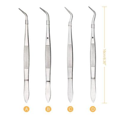 Cina disinfezione ad alta pressione dentaria curva 16cm di acciaio inossidabile delle pinzette in vendita
