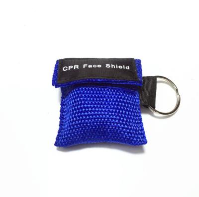Cina Rianimazione cardiopolmonare a catena chiave eliminabile della tasca della maschera di CPR del pronto soccorso del portatile in vendita