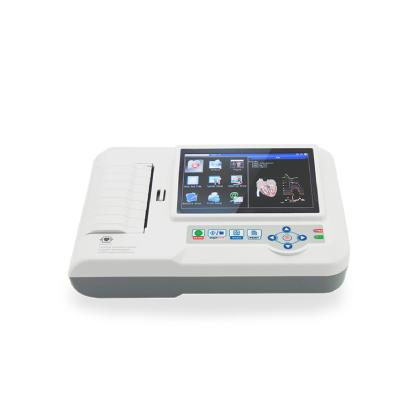 China Manual portátil 3 del monitor de corazón del electrocardiógrafo 6 máquina portátil de la ventaja ECG del canal 12 en venta