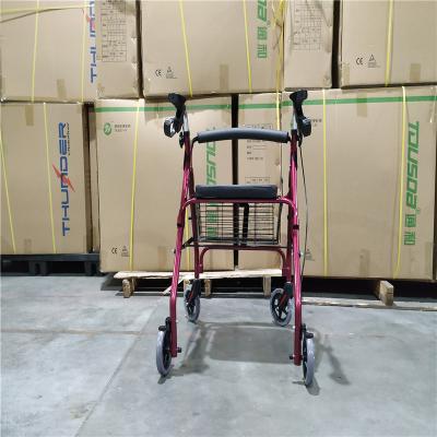 Cina Non slitti la mobilità Rollator sudano il camminatore di alluminio assorbente del carrello in vendita
