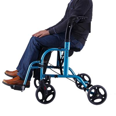Cina La piegatura spinge la sedia a rotelle Walker Aluminum Alloy, camminatori di Rollator del carrello per disattivato in vendita
