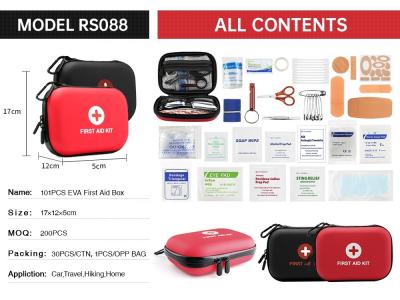 Cina Sacchetto rosso dell'unità di elaborazione EVA Portable First Aid Bag per il posto di lavoro in vendita
