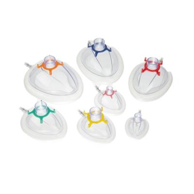 China PVC Anesthesia Consumables Non Sterile 6 Anesthesia Face Mask for sale