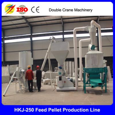 China CE approved top quality poultry feed pellet production line/small feed pellet line for sale