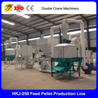 China Factory Directly Supply Small Scale 1-2 T/h Animal Feed Pellet Production Line for sale