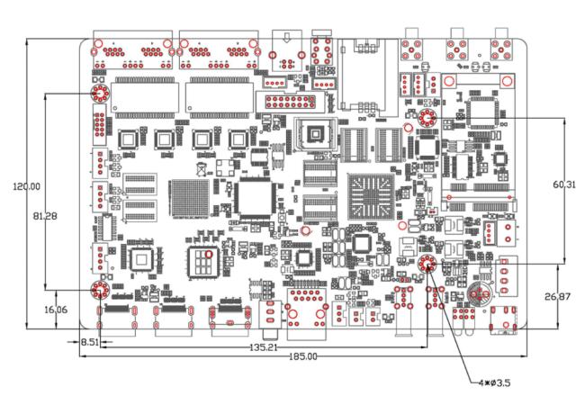 Sysolution Synchronous&Asynchronous Sending Card M80BS 2.3 Million Pixels 4 Hub75 Ports
