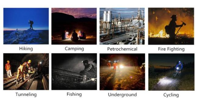 ABS 경량읜 LED 마이닝 빛, IP68 등급 전문적 광부 캡 램프 2