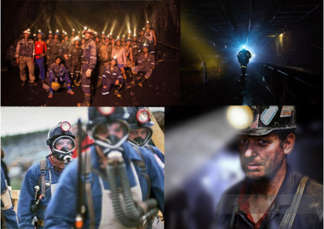 Il minatore legato con corde di IP68 450mA ha condotto la lampada di cappuccio con 20hs lungamente l'orario di lavoro con il materiale 4 dell'ABS