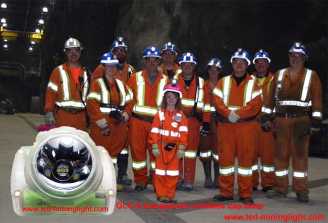 Wireless Miners Cap Lamp All In One Structure With USB Charger / Oled Screen 1