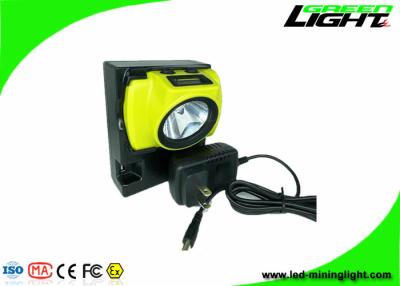 China Waterproof Cordless Mining Lamp Panasonic Battery Rechargeable Headlight With Silicone Button for sale
