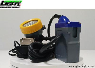 China Laser Engraving LOGO Miners Cap Lamp 15000lux Flame Resistant IP68 With Cable for sale