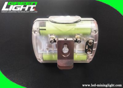 China 15000lux Compact LED Miners Cap Lamp IP67 Waterproof Transparent ABS With OLED Display for sale