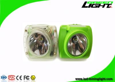China 232lum 13000 lux Underground LED Mining Headlamp 480mA 6.8Ah Rechargeable Headlight With USB Charger for sale