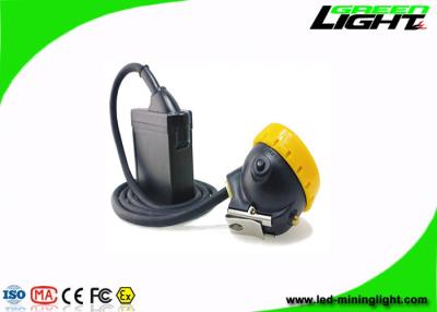 China interruptor minero recargable 10000lux 216lum del silicio de las lámparas de casquillo 7.8Ah en venta