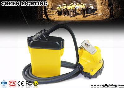 China 10.4AH Coal Miner Hard Hat Light Corded Style 25000 Lux Strong Brightness for sale
