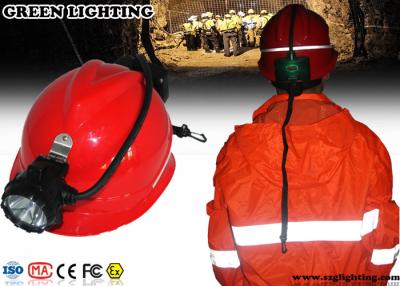 China High Power Miners Cap Lamp With Rear Warning Light 15000 Lux Brightness for sale