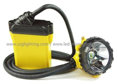 China IP68 Approved 25000lux 3W Cree Safety Mining Cap Lights  with 3 Levels Lighting for sale