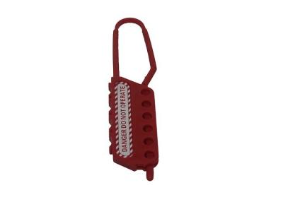 China Nylon Lock Out Hasp Available 6PCS Padlocks 193 Mm Height 9 Mm Hock for sale