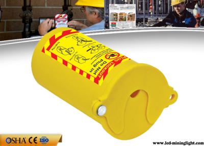 China PP Material Lock Out Tag Out  , Yellow Pneumatic Gas Cylinder Lockout Tagout for sale