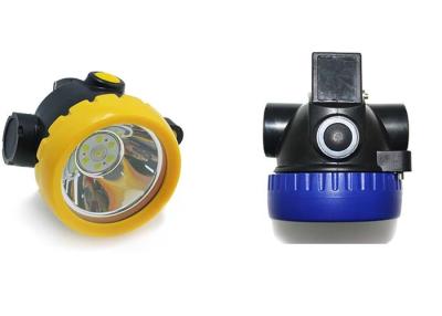 China 2.2AH Cordless Cap Lamp , 4000 Lux 1W Portable Cordless Led Miners Cap Lamp for sale