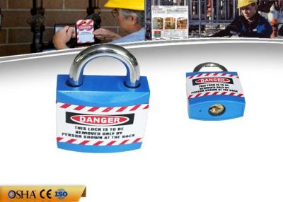 China ABS Mini Safety Lockout Padlocks With 20.4 Mm Height 5.4 Mm Thickness Shackle for sale