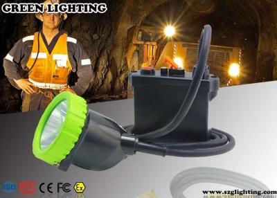 China 50000 Lux Led Headlamp Rechargeable , 4 Color Lighting Miners Cap Lamp for sale