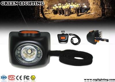 China 4000 Lux Brightness Mining Cap Lights With OLED Display 4.5Ah Li - Ion Battery for sale