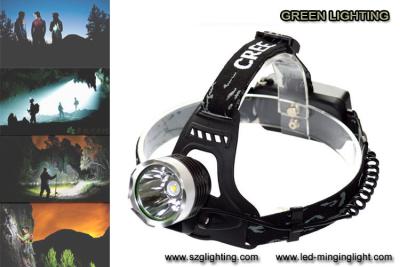China 500 meters long lighting distance IP65 water-proof rechargeable led headlamp with 189g light weight for sale