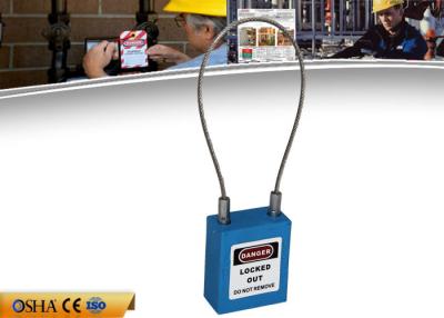 Cina ZC-G31 lucchetto di serrata di sicurezza del cavo dell'acciaio 3.2mm 150mm con Non conduttivo in vendita