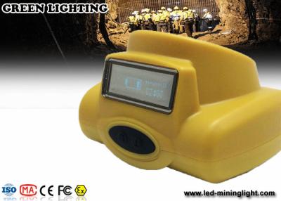 China 198g light weight wireless underground Rechargeable LED Mining Light With OLED Screen USB charging way for sale