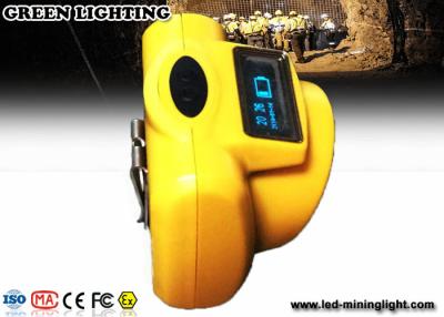 China 198g light weight wireless underground Rechargeable LED Mining Light With OLED Screen USB charging way for sale