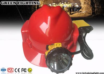 China 3W 10.4Ah Underground Miner Cap Lamp ,  Rechargeable LED Headlamp with Warning Light for sale